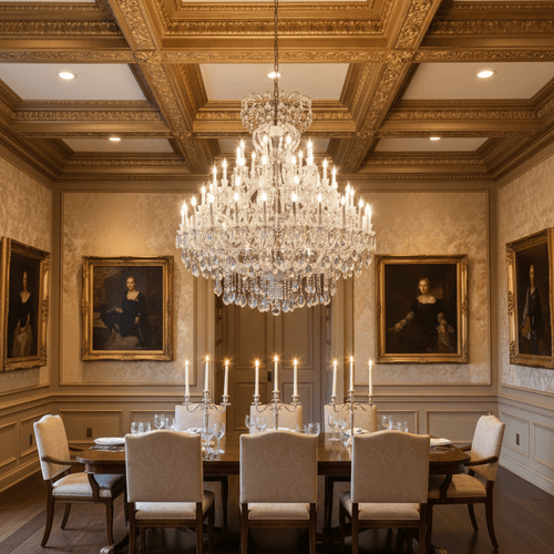 Allumage 66L Rococo/Maria Theresa Foyer Classic Crystal Chandelier
