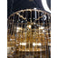 24"W Charette Odeon Round Amber Crystal Chandelier