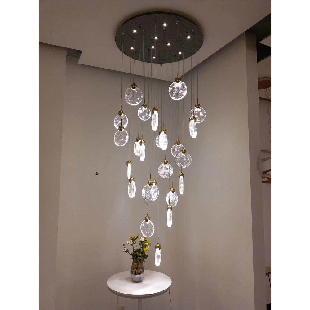Aurora Cloud Glass Cluster LED Pendant Light