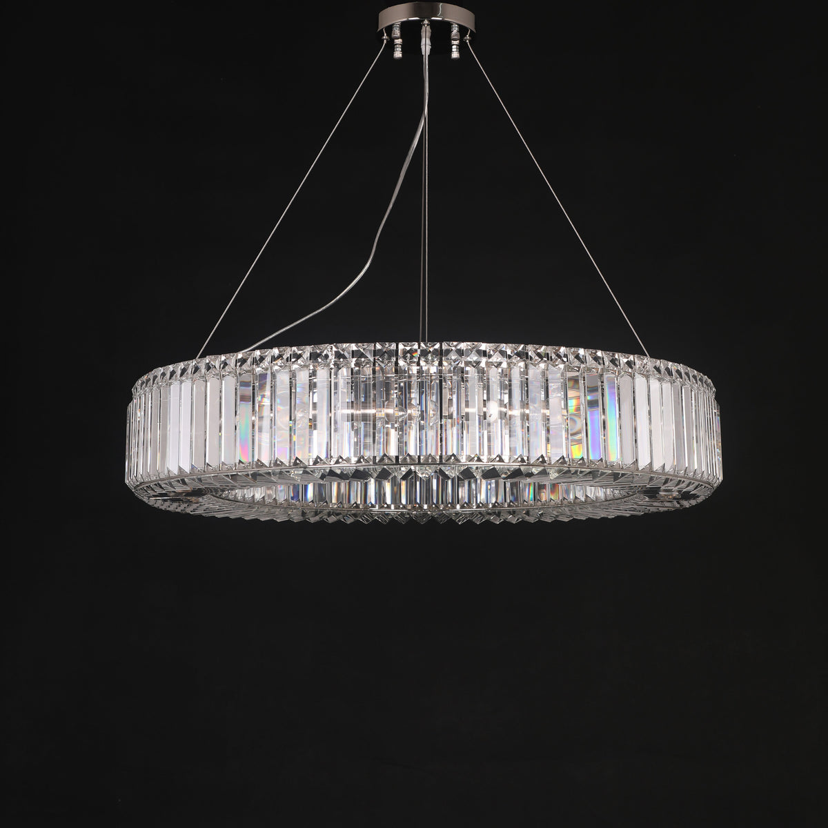 Jude Round Crystal Ring Chandelier