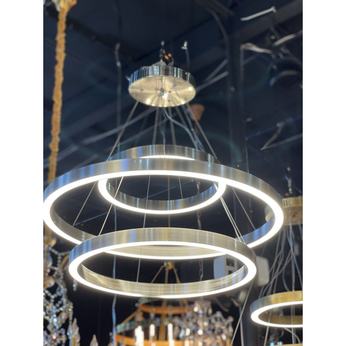 Ancillary 3-Ring LED Chandelier