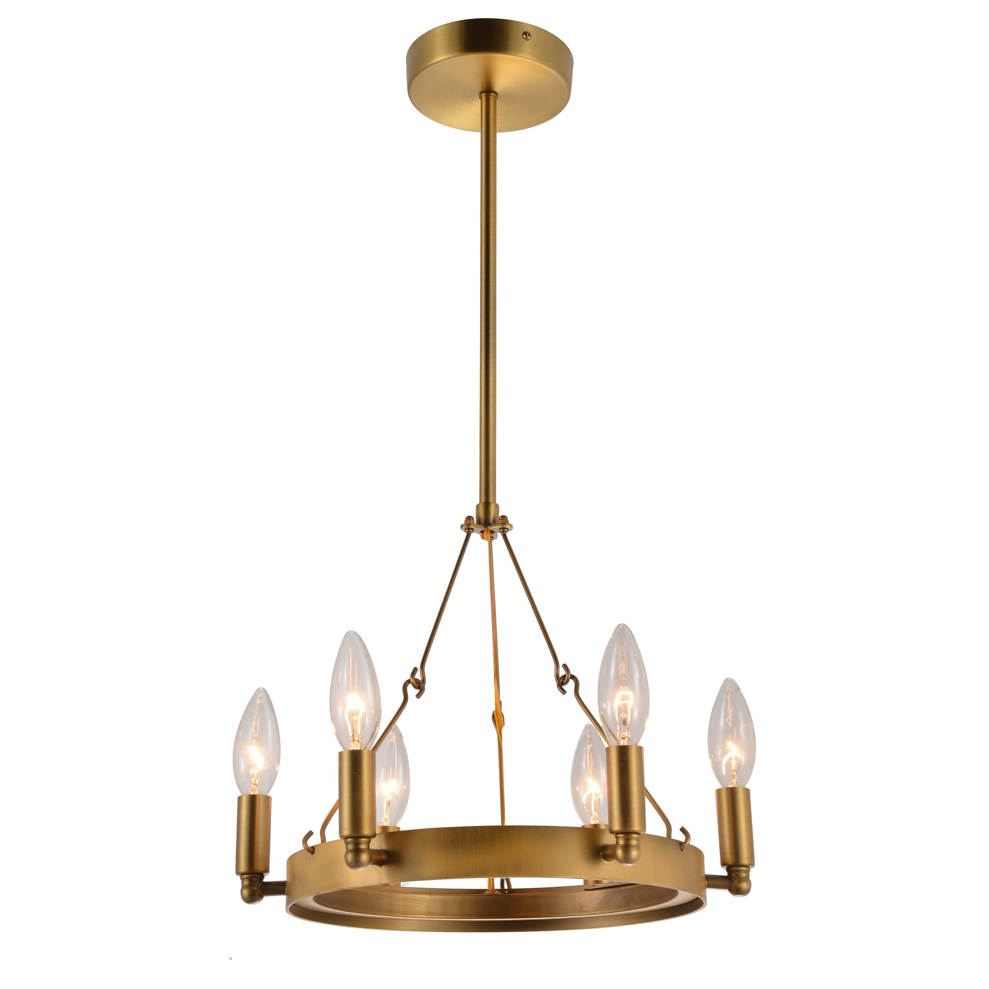 Mini 13"W Wheel Barrel Round Pendant Light