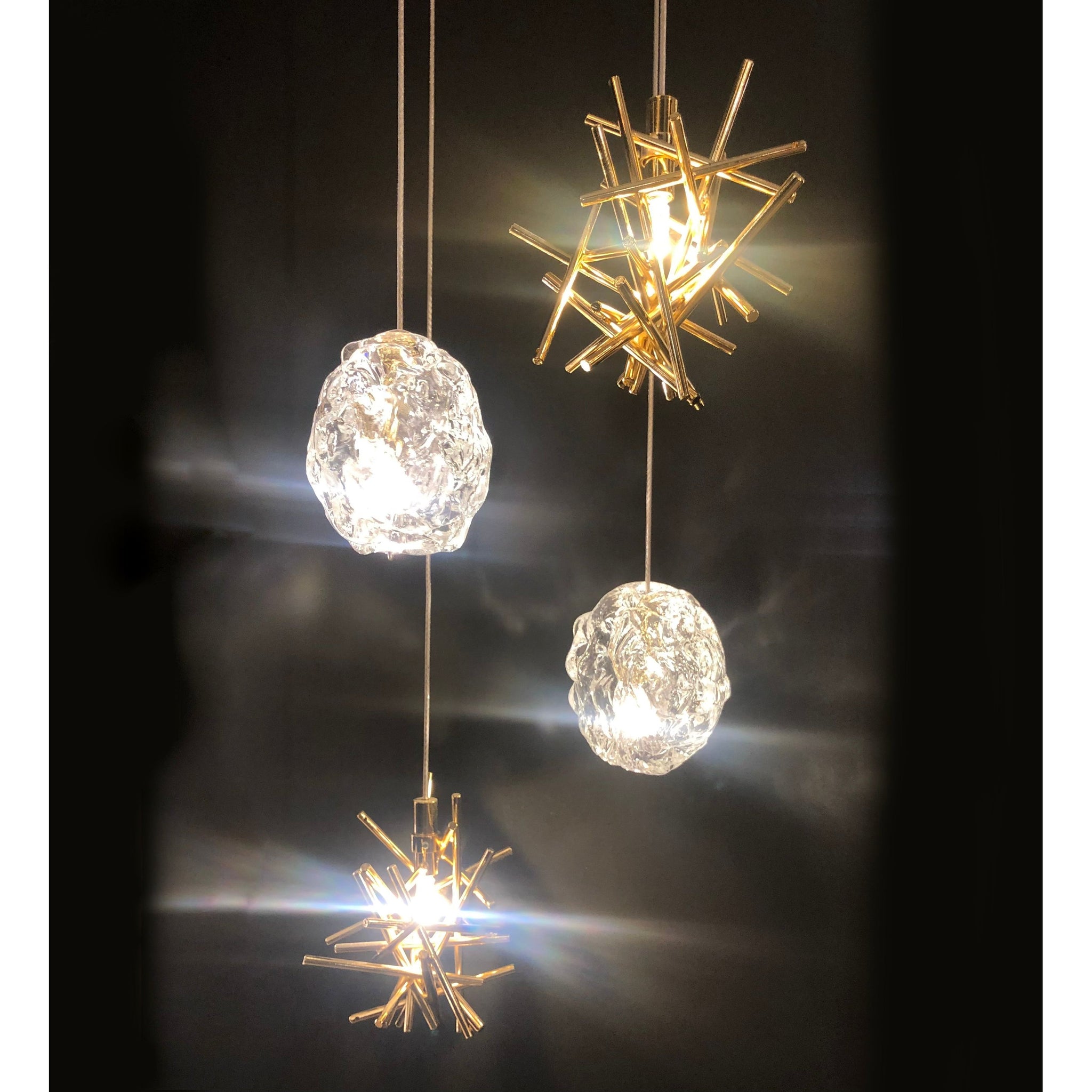 Nest Branching Glass Gem Pendant Light