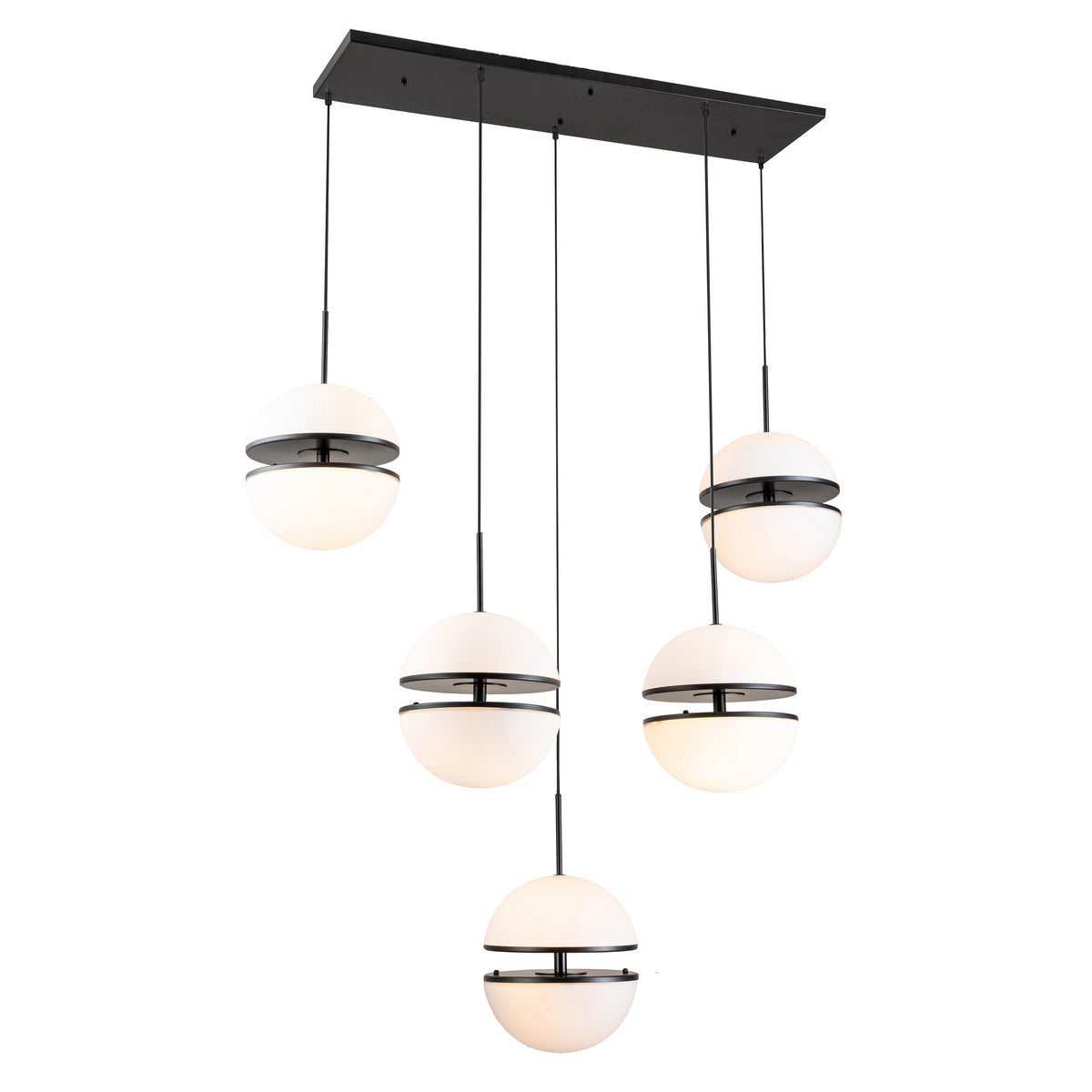 Half-Sphere Glass Globe Pendant Chandelier