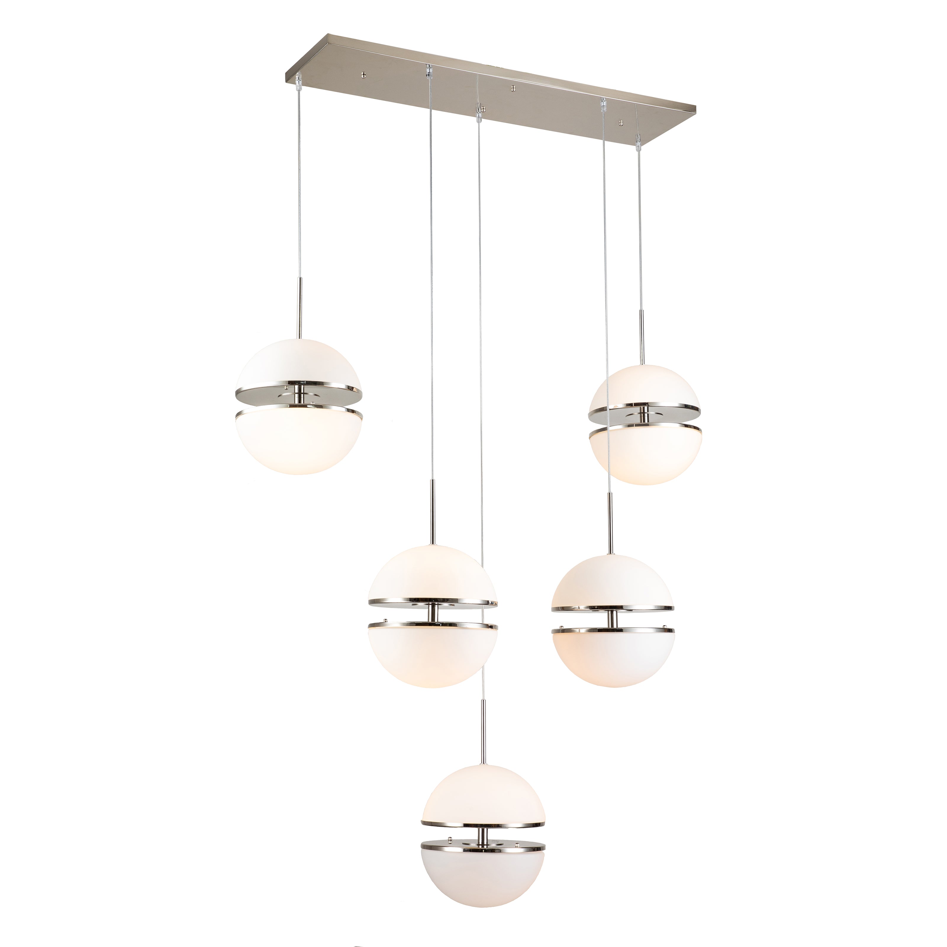 Half-Sphere Glass Globe Pendant Chandelier