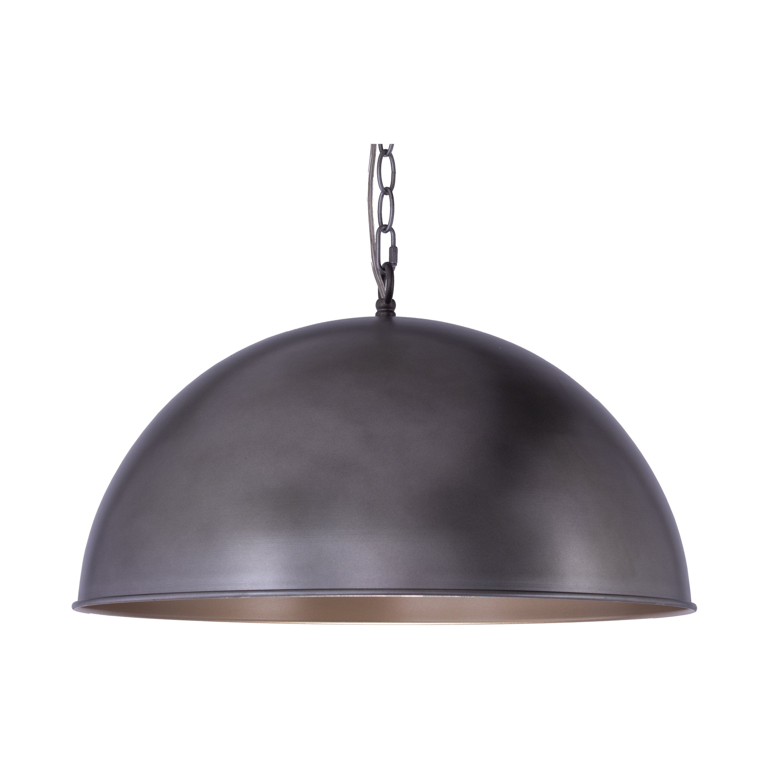 Metal Half-Dome Pendant Light