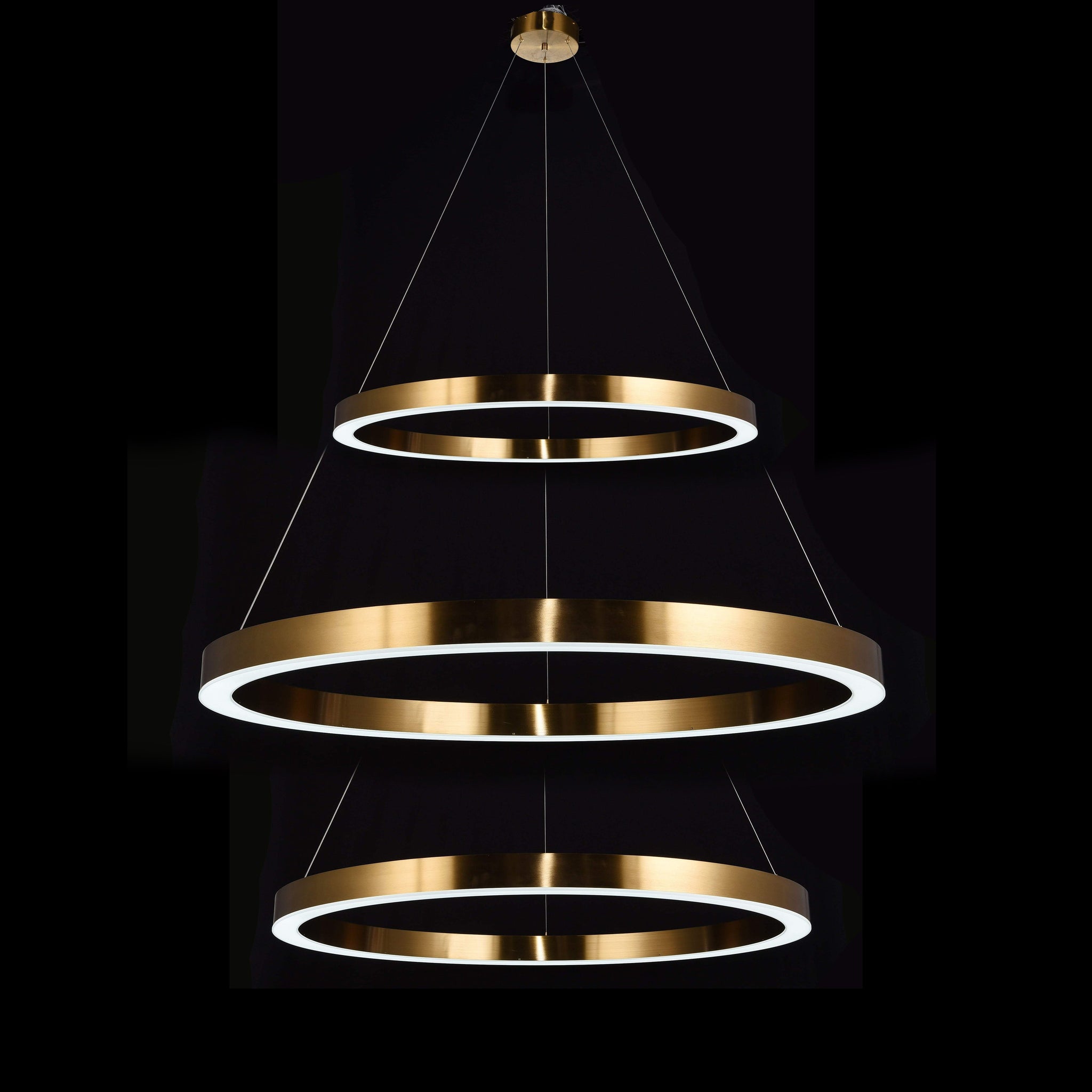Liana Round 3-Ring LED Chandelier