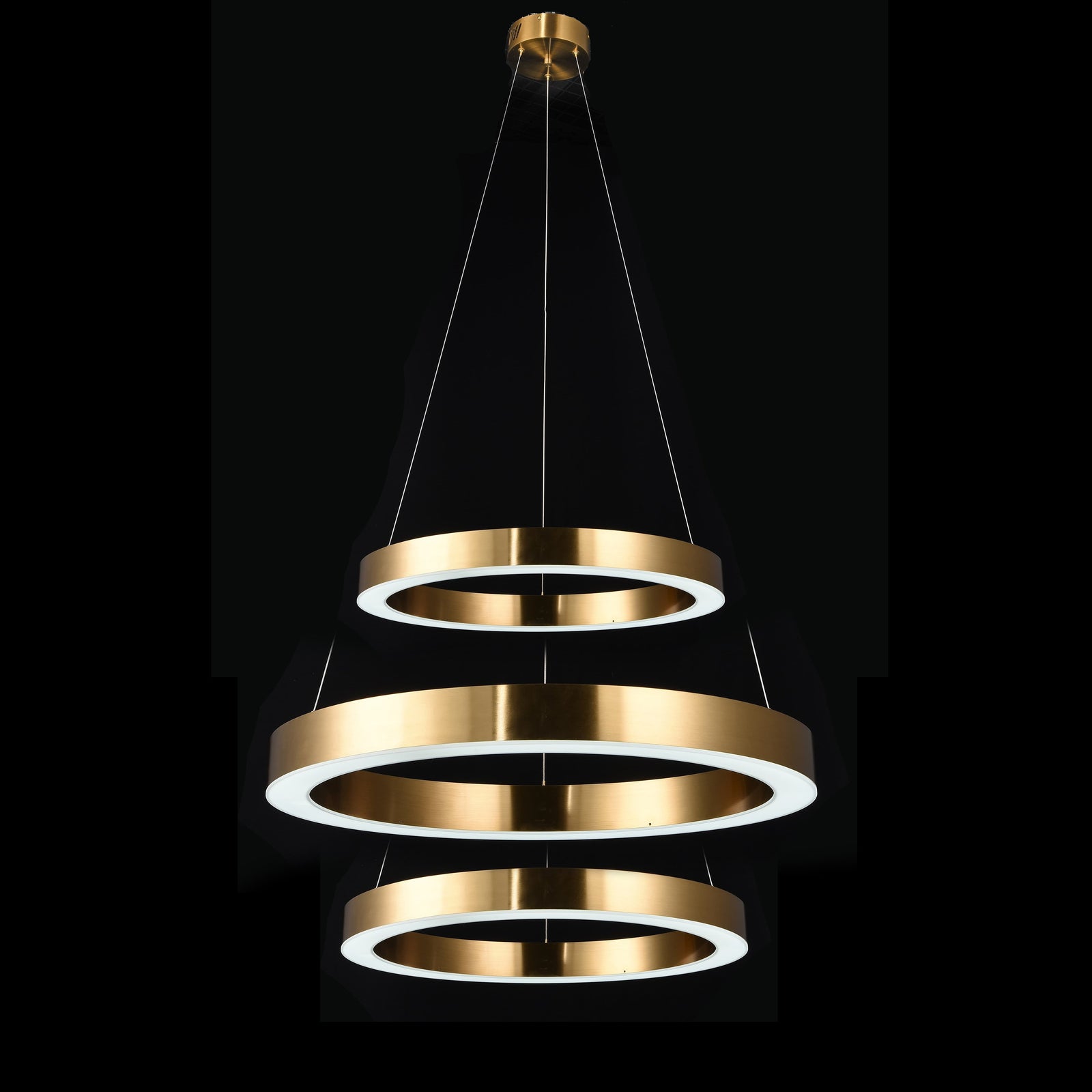 Liana Round 3-Ring LED Chandelier