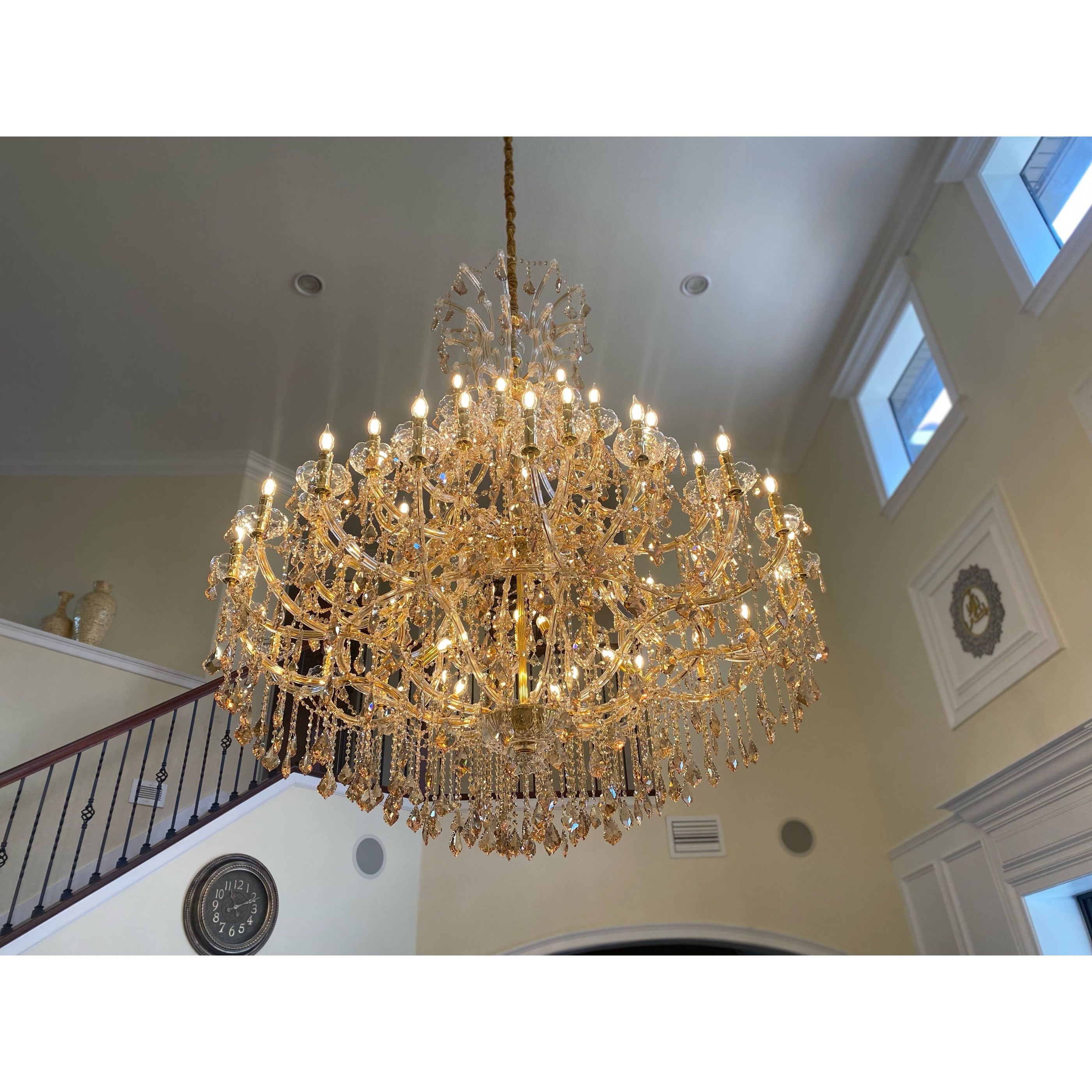 Leyla Maria Theresa 55 Light Crystal Chandelier